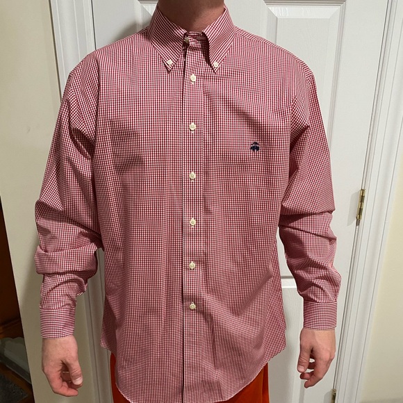 Brooks Brothers | Shirts | Mens Checkered Button Down Dress Shirt | Poshmark